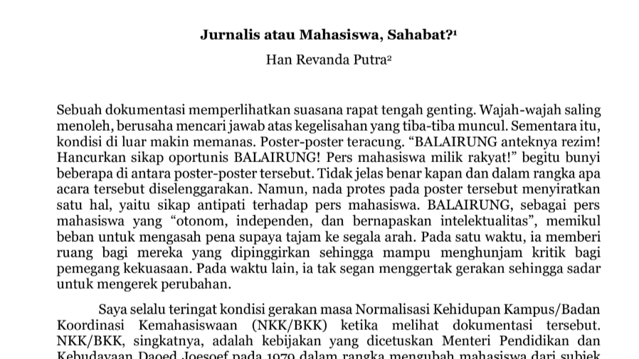 Suplemen | Balairungpress