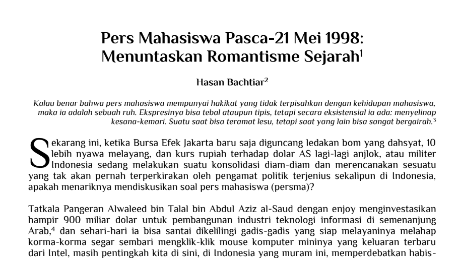 Suplemen | Balairungpress