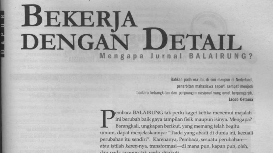 Suplemen | Balairungpress